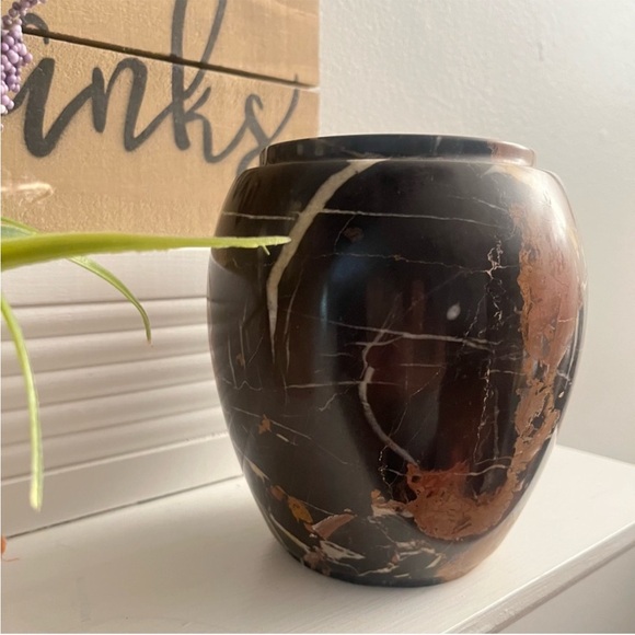 Accents | Vintage Onyx Stone Marble Vase Handmade In Pakistan Marbled ...
